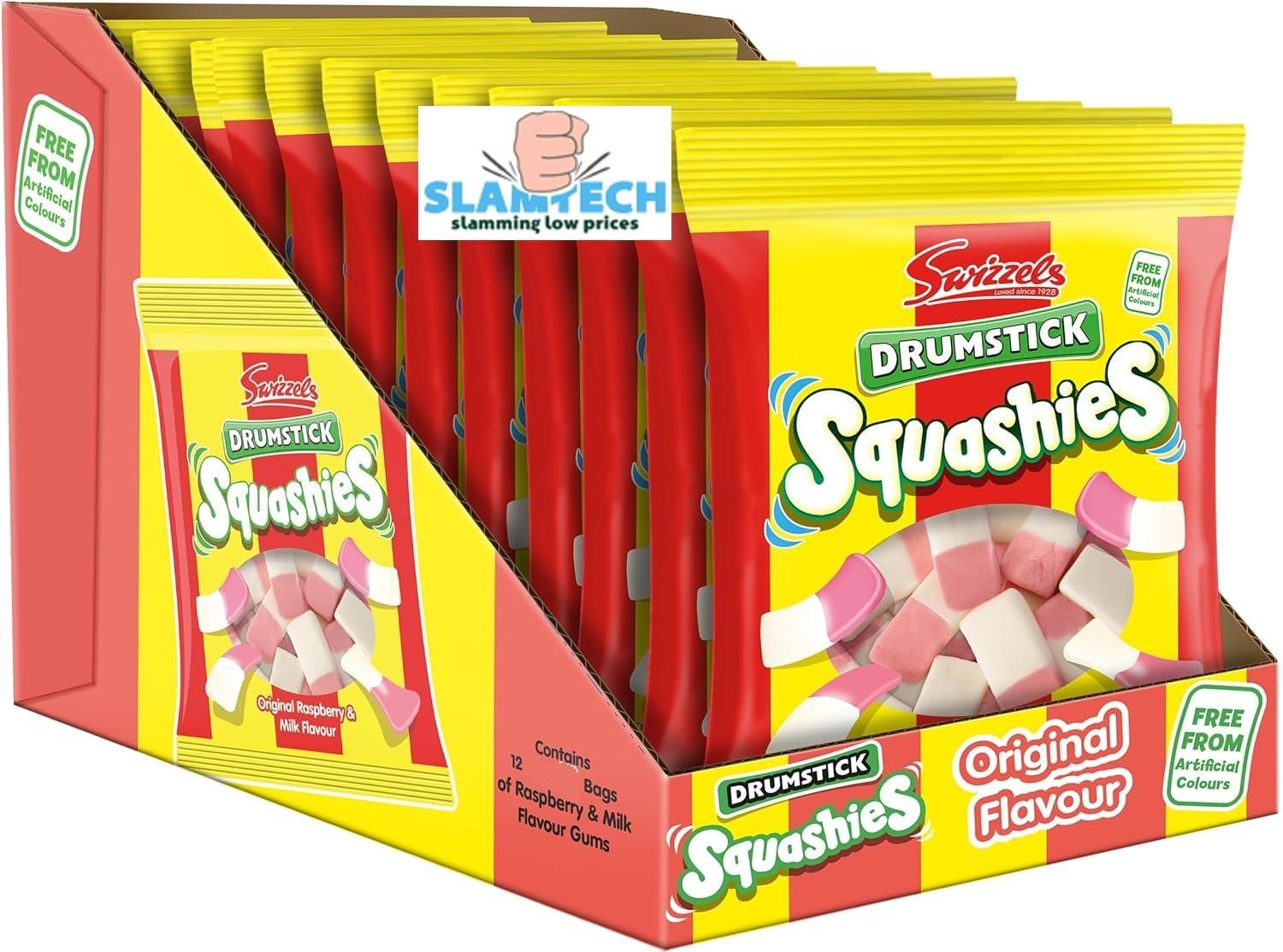 Swizzles Drumstick Squashies Original Sweets - Raspberry and Milk ...