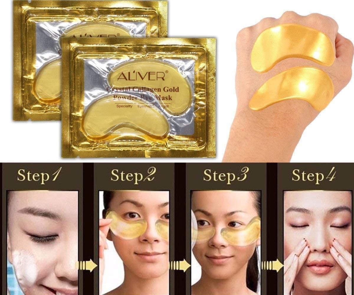 TUBALU 24K Gold Under Eye Masks - 26 Pairs | Hyaluronic Acid & Collagen ...