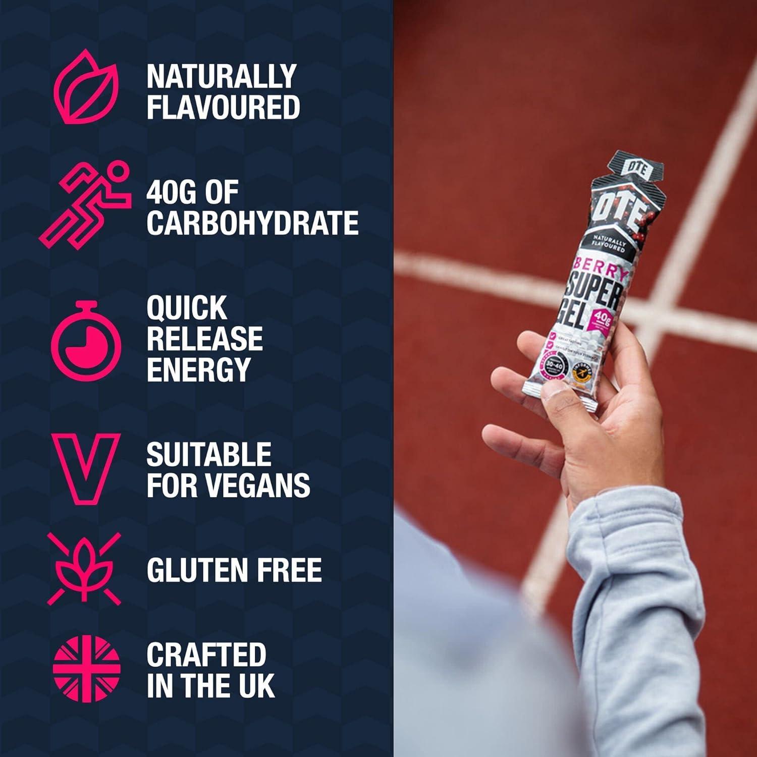 OTE Super Gel - Dual Source Energy for Endurance Sports - 40g Carbs ...
