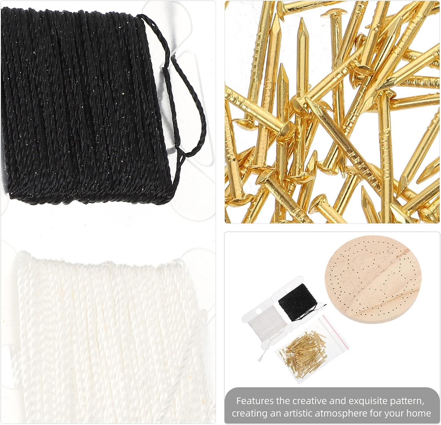 FOMIYES Soccer Ball String Art Kit - DIY 3D Nail Winding Craft for Kids ...