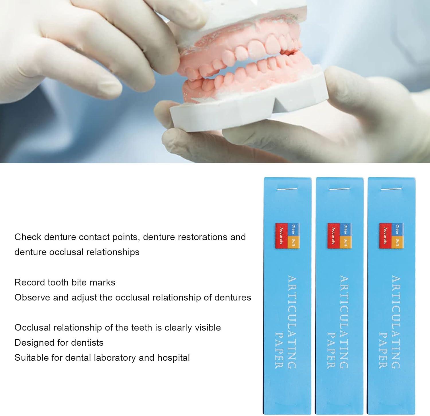 Buy Thin Blue Articulated Paper for Dental Clinics - Patient Bite ...