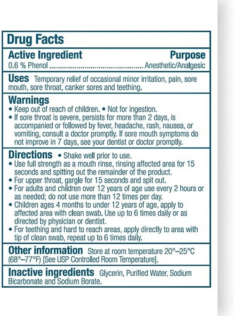 UlcerEase Anesthetic Mouth Rinse 6 Fl Oz - Updated Packaging | Buy Now ...