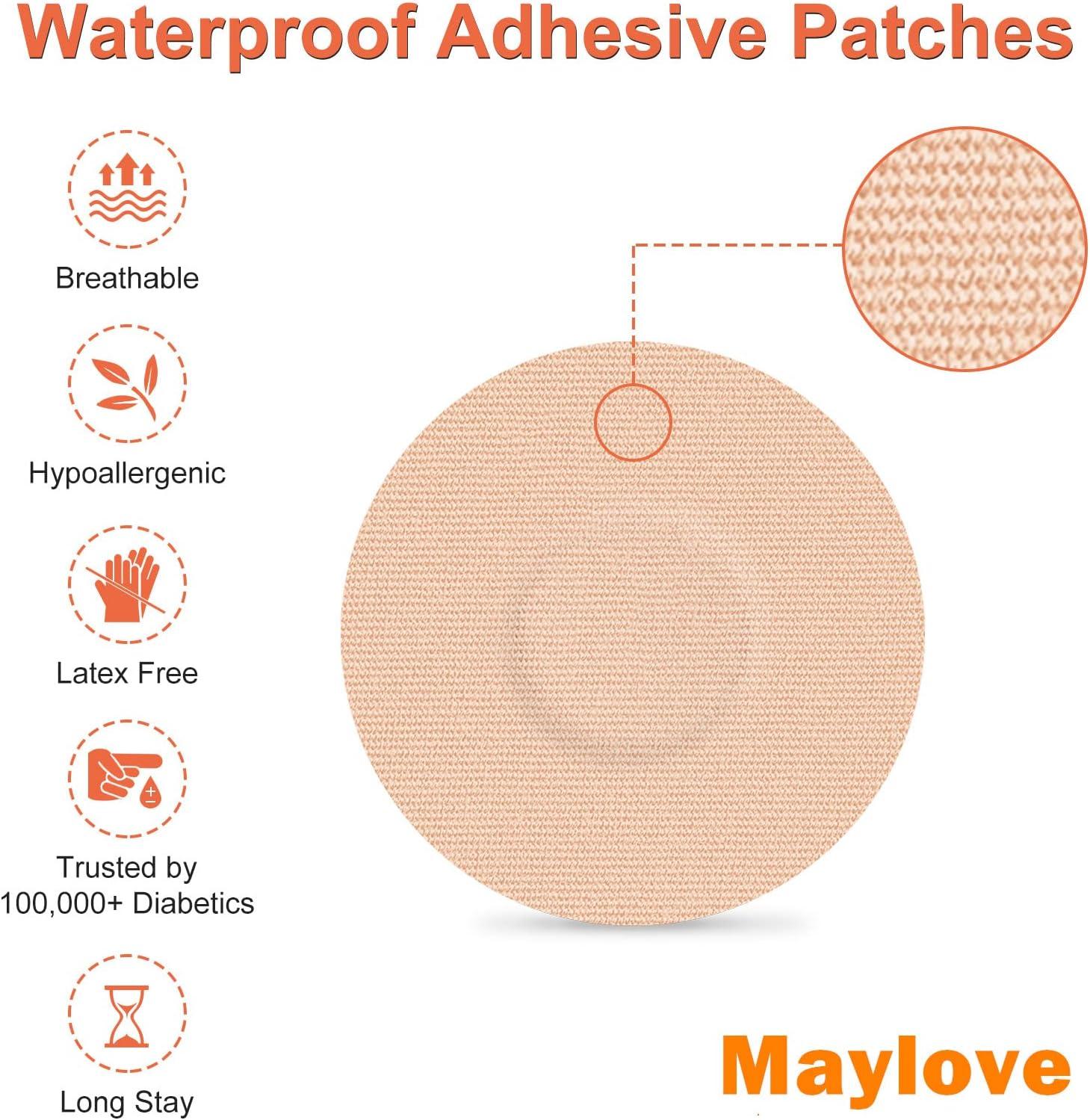 Waterproof Adhesive Patches for Freestyle Libre 1, 2 & 3 - 25 Pack for ...
