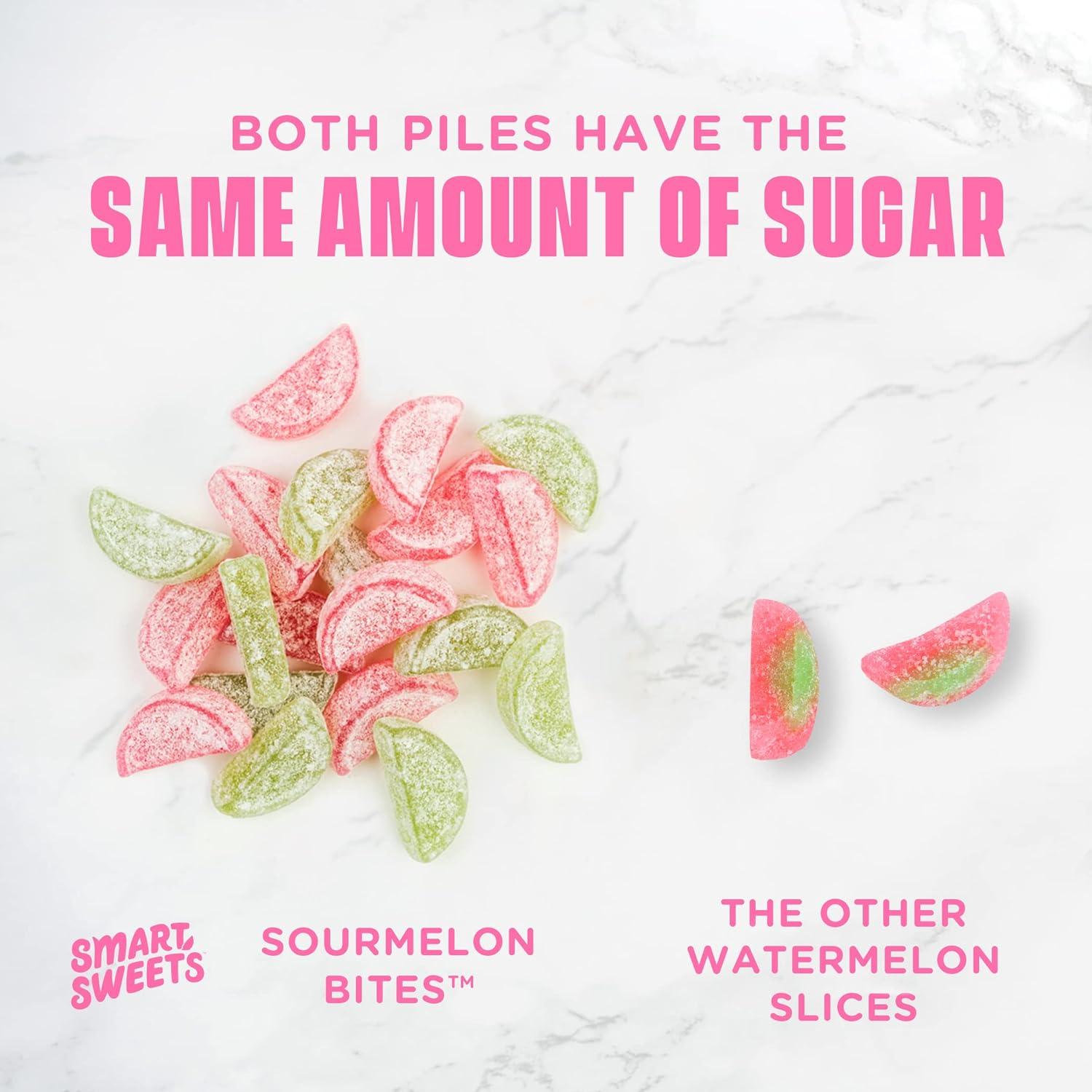 Smart Sweets Low Sugar Sourmelon Bites Candy Fruity Free of Sugar ...
