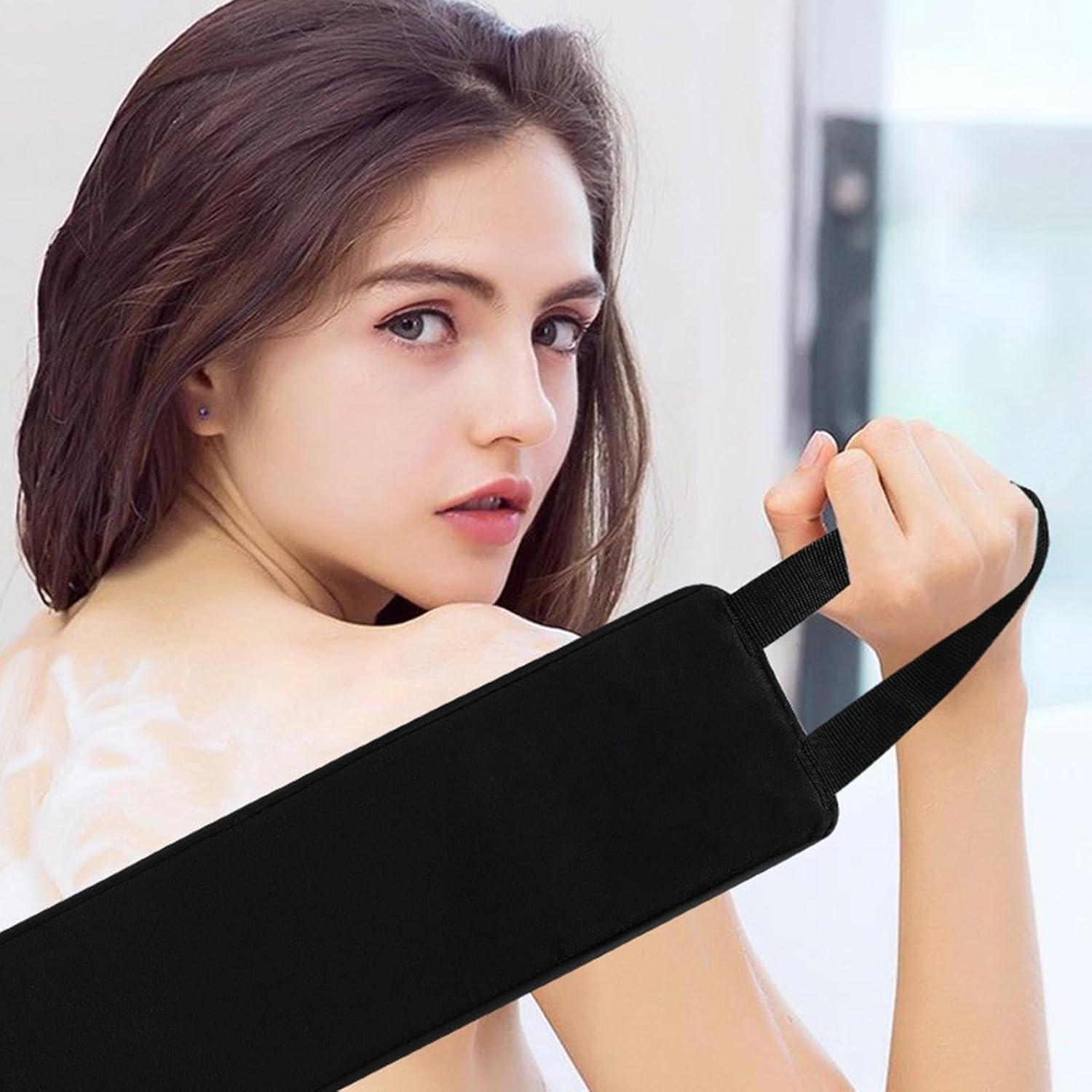 Back Tanner Applicator | Soft Black Lotion Applicator with Handle ...