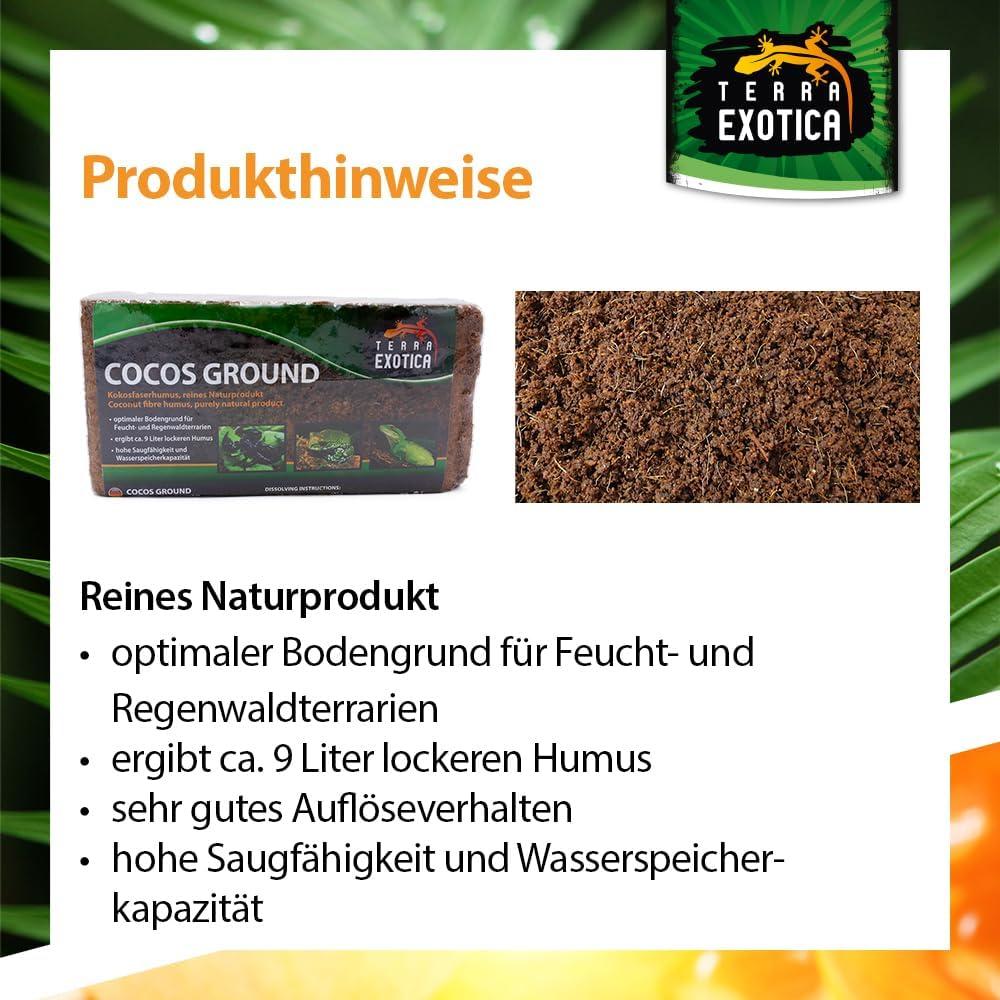 Coco's Ground Coconut Humus for Terrariums | 9L Substrate for ...