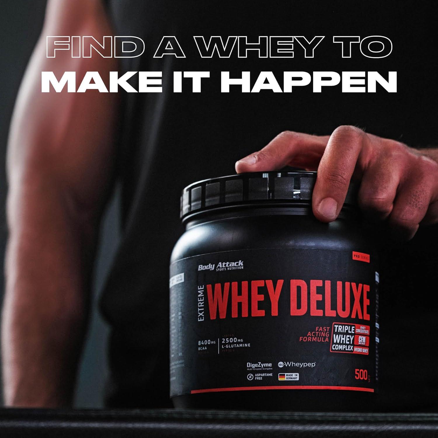 Body Attack Extreme Whey Deluxe - Strawberry Cream 500g | High-Quality ...