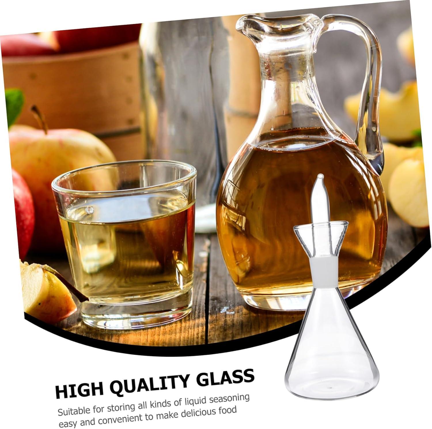 Zerodeko 3 Pcs Glass Oiler Soy Sauce Bottle Vinegar Pourer Oil ...