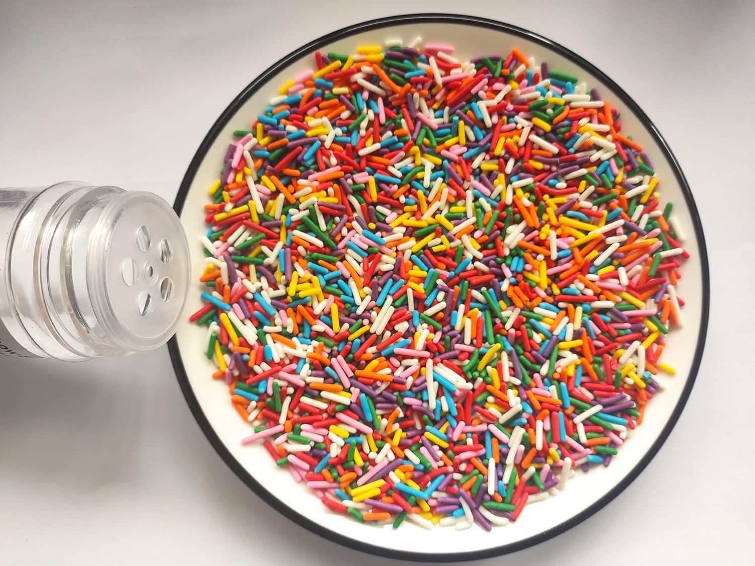 Edible Rainbow Jimmies Sugar Sprinkles | Cake & Cupcake Toppers ...