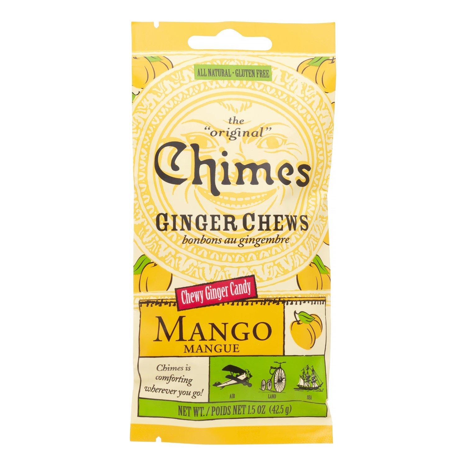 Chimes Ginger Chews - 5 Pack Assorted Flavors (Original, Mango, Orange ...