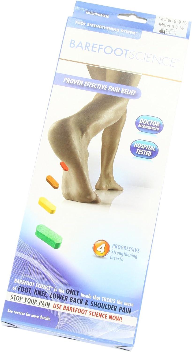 Barefoot Science 4 Step Insoles - 3/4 Length, Size Small | Multi ...