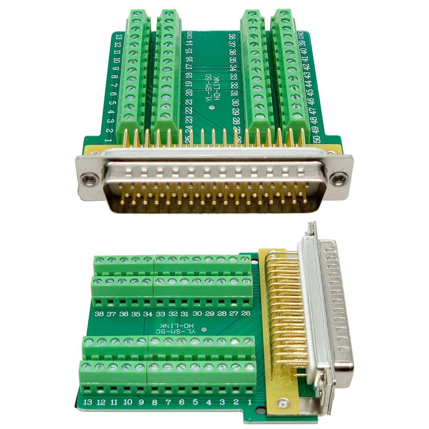 DB50 Solderless Connector D-SUB 50-pin Port Terminal Adapter HDB50 ...