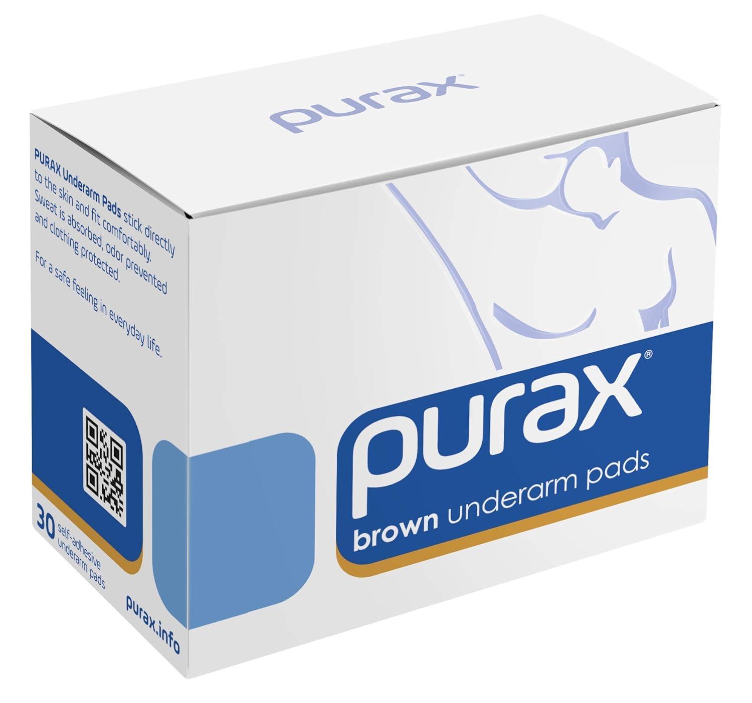 PURAX Underarm Pads Brown - Sweat Absorbing Protection | 1 Count | Buy Now with Express ...