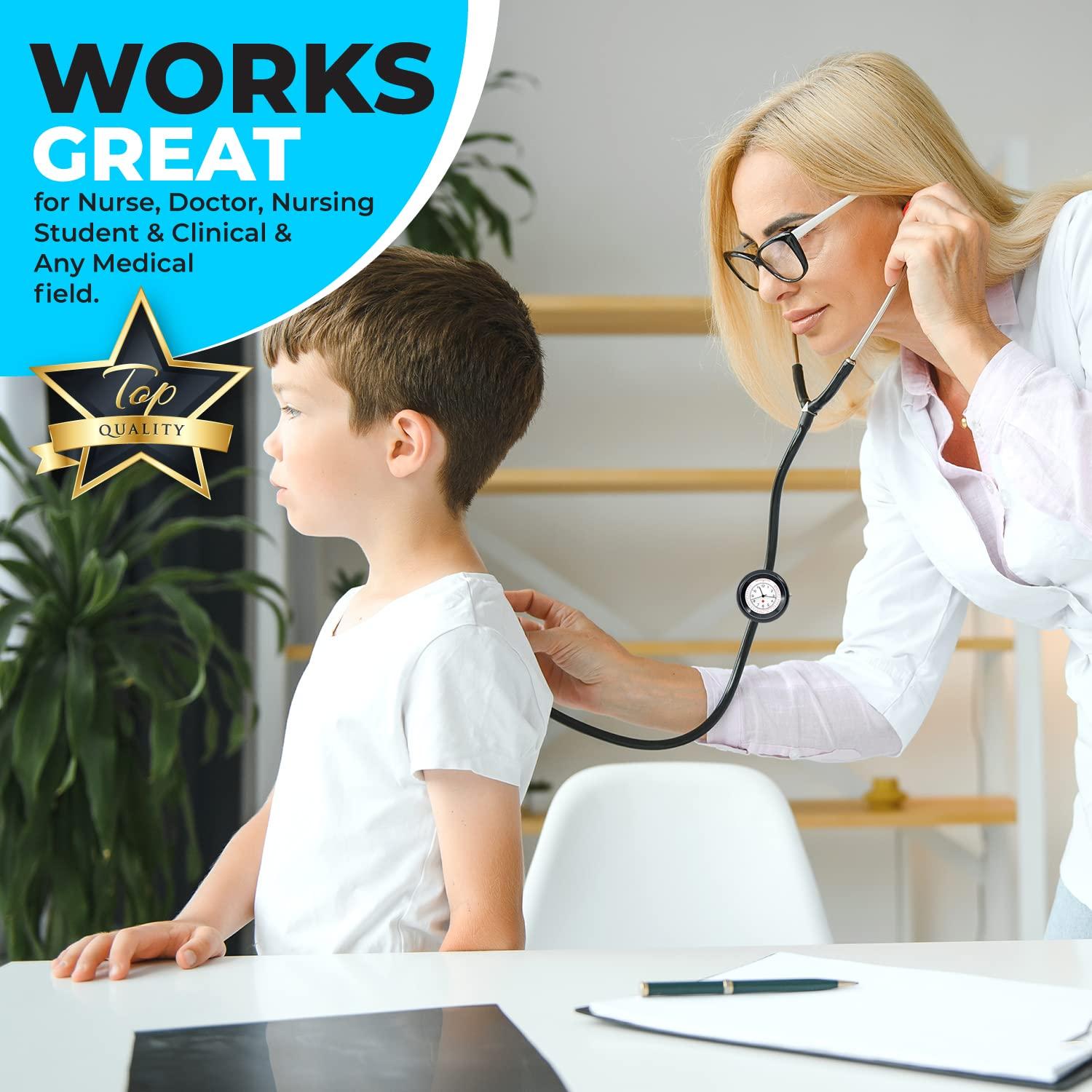 Nurse Stethoscope Watch - Lightweight Metal Frame Attaches to ...