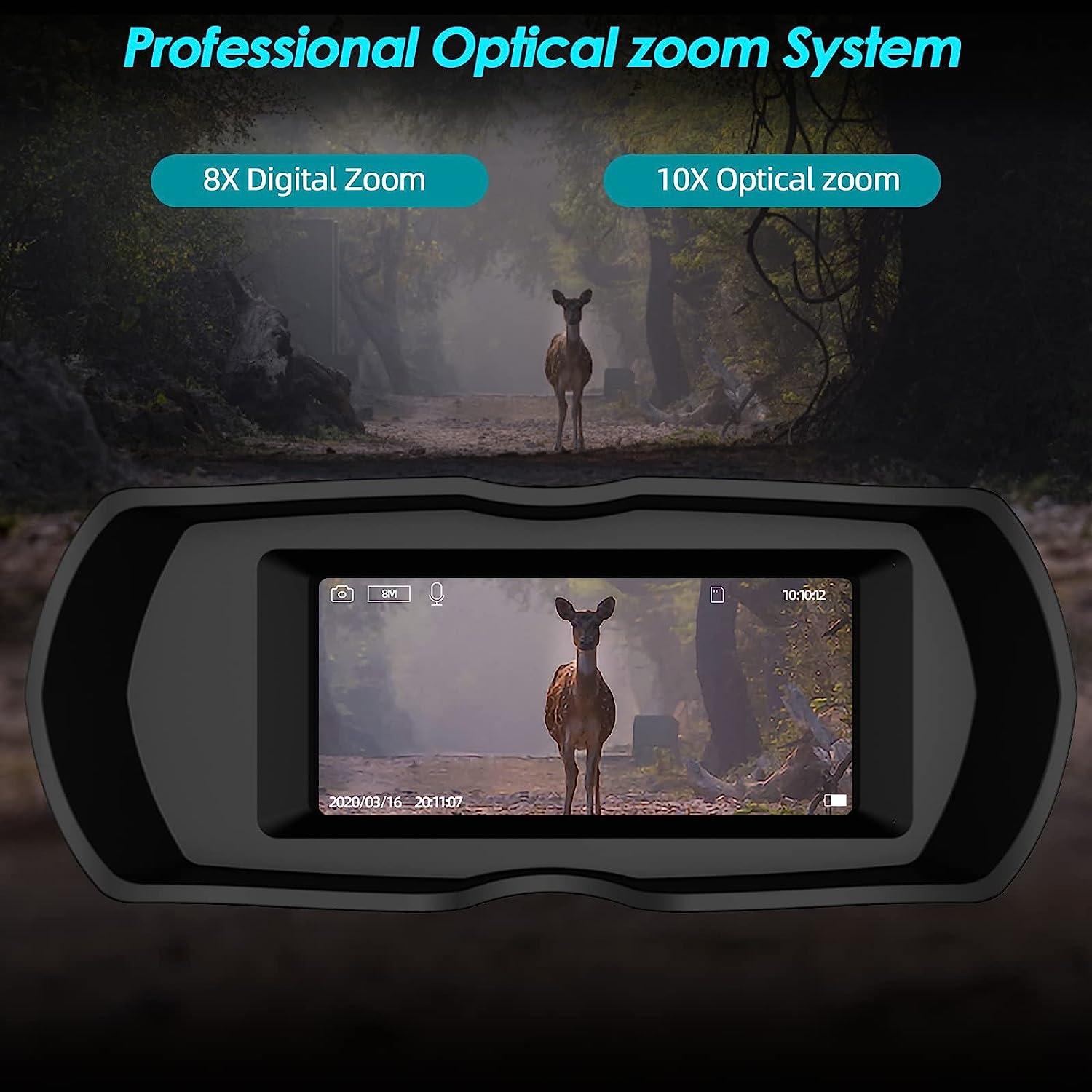 Hawkray Tech Night Vision Goggles - 4K Ultra HD, 1480ft Viewing Range ...