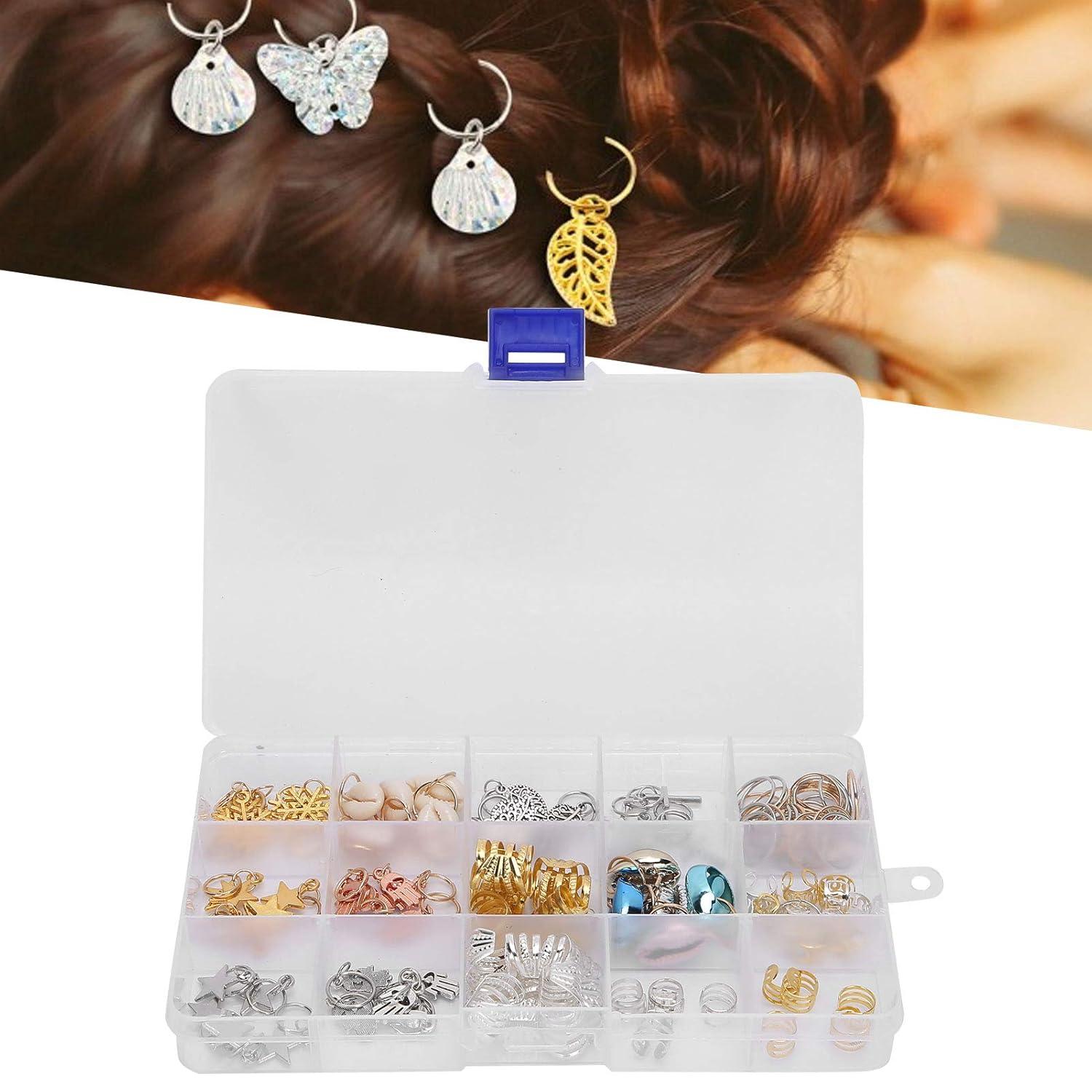 Shop DIY Hair Braid Rings - Snowflake Leaves Pendant Dreadlocks Jewelry ...