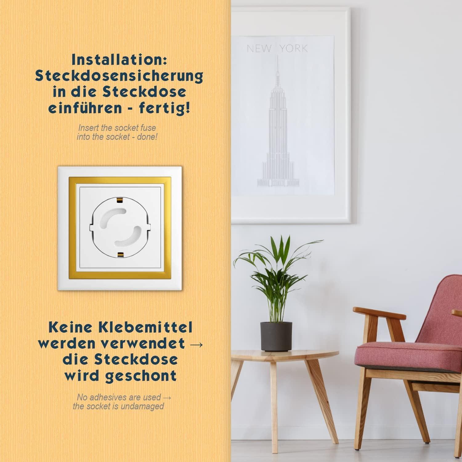 Hoffenbach Socket Child Safety Lock - 12x Pluggable Socket Safety Locks ...