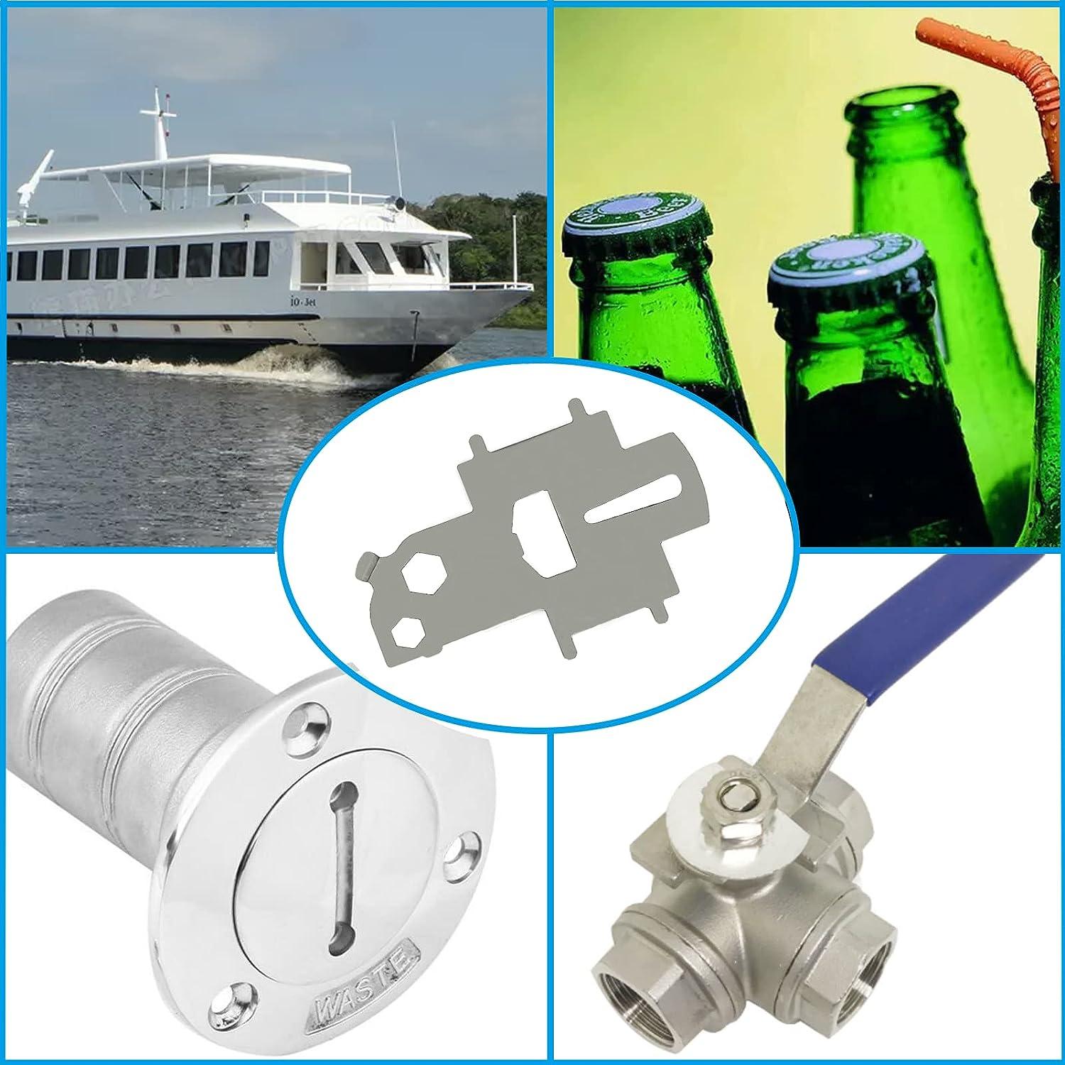 iSURE MARINE 2pcs Deck Fill Plate Key Kit - Stainless Steel Multi Tool ...