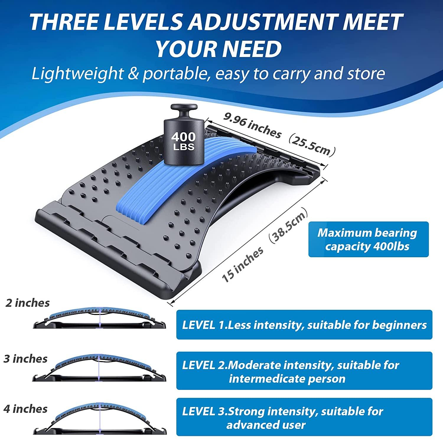 Adjustable Lumbar Back Stretcher for Pain Relief and Spine ...