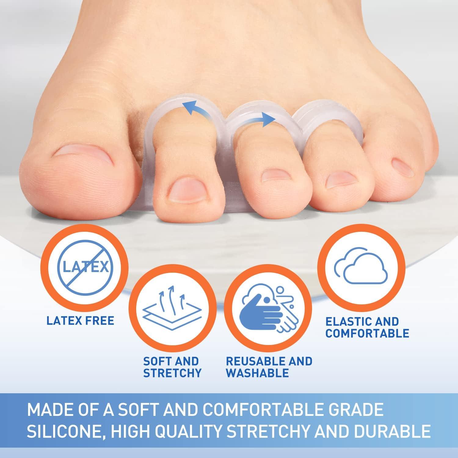 Kimihome 16-Pack Bunion Guards with Attached Toe Separator - Toe ...