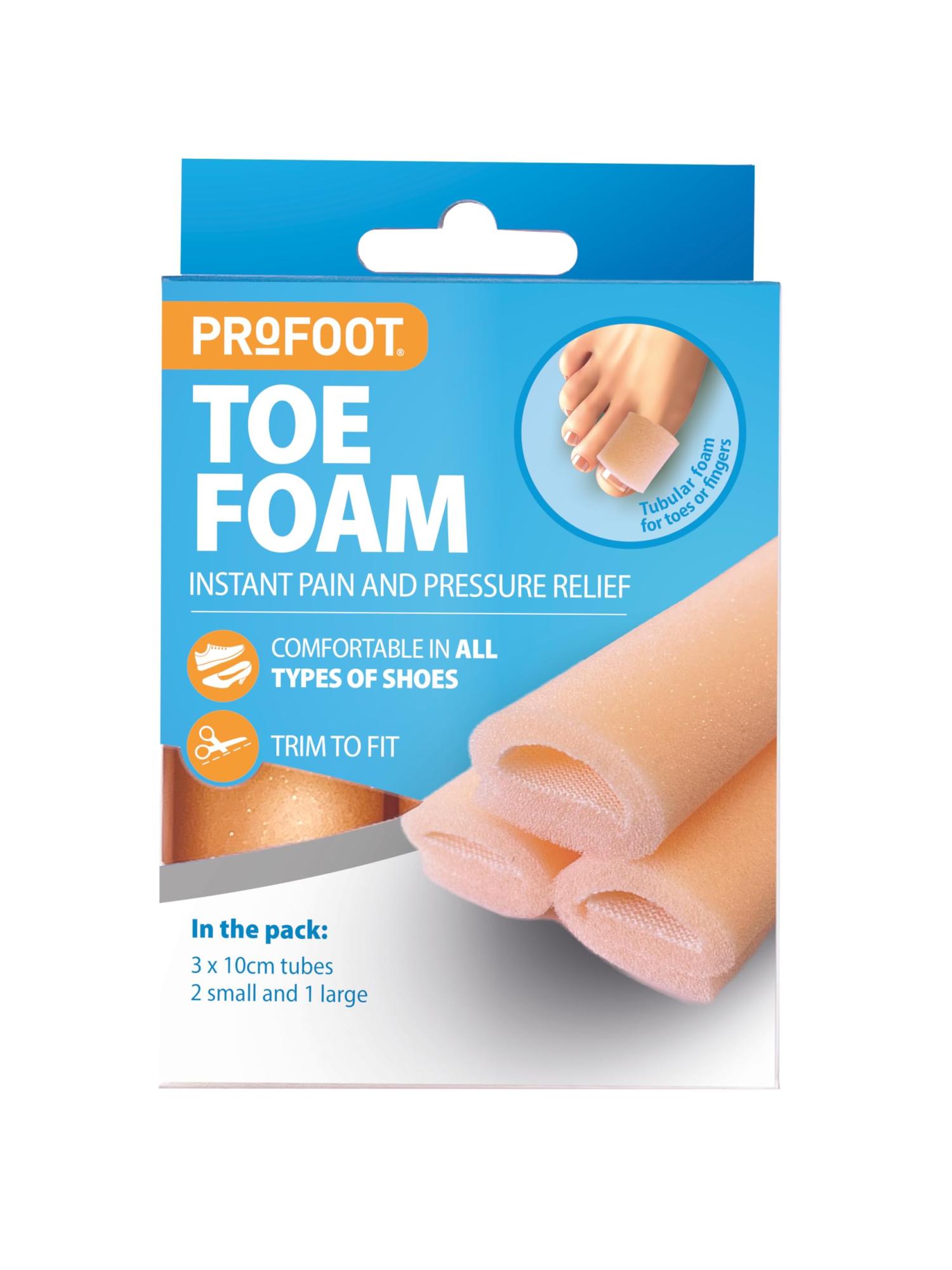 Profoot Toe Foam Ideal for bunions Corns Foot discomfort and Hammer Toe ...