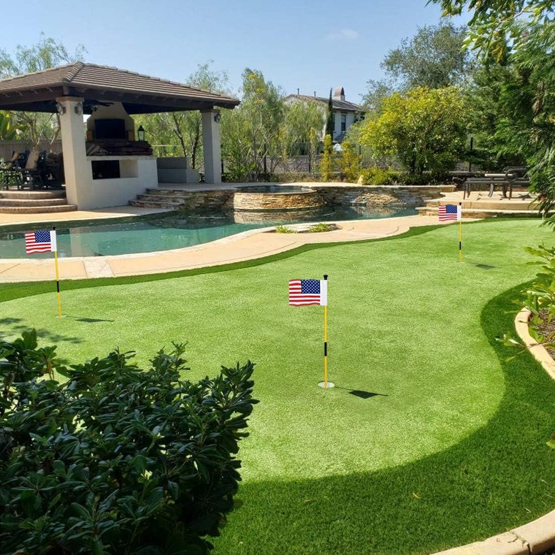 KINGTOP US Golf Flag Double-Sewn American USA Flags Regulation Tube ...