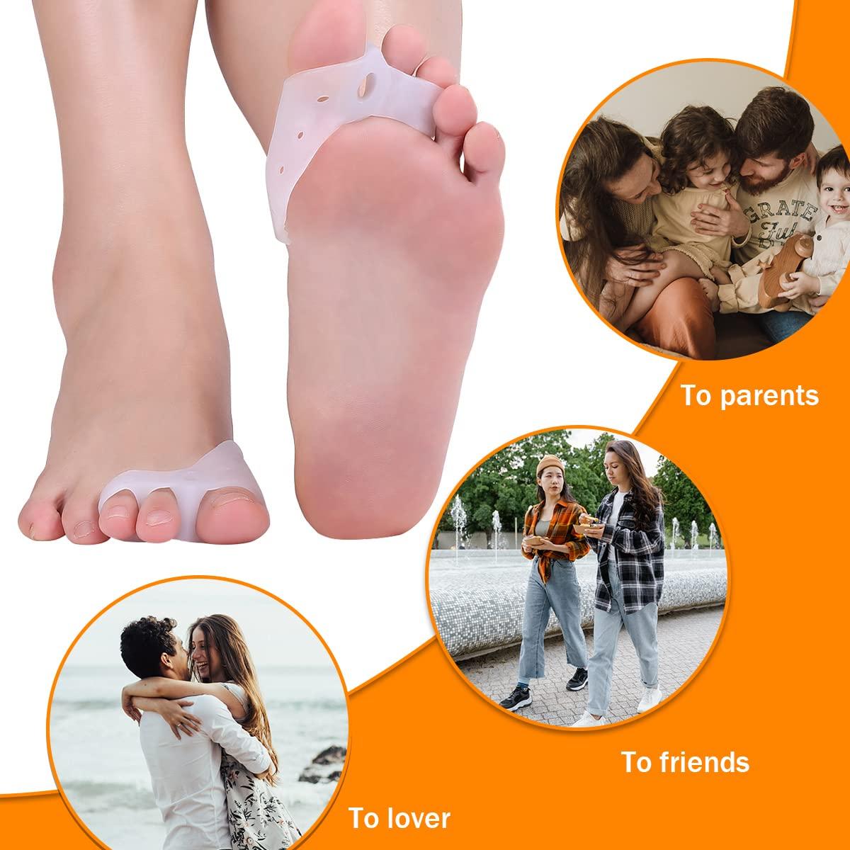 Gel Big Toe Bunion Guards - 2 Pairs | Toe Separators and Corrector for ...