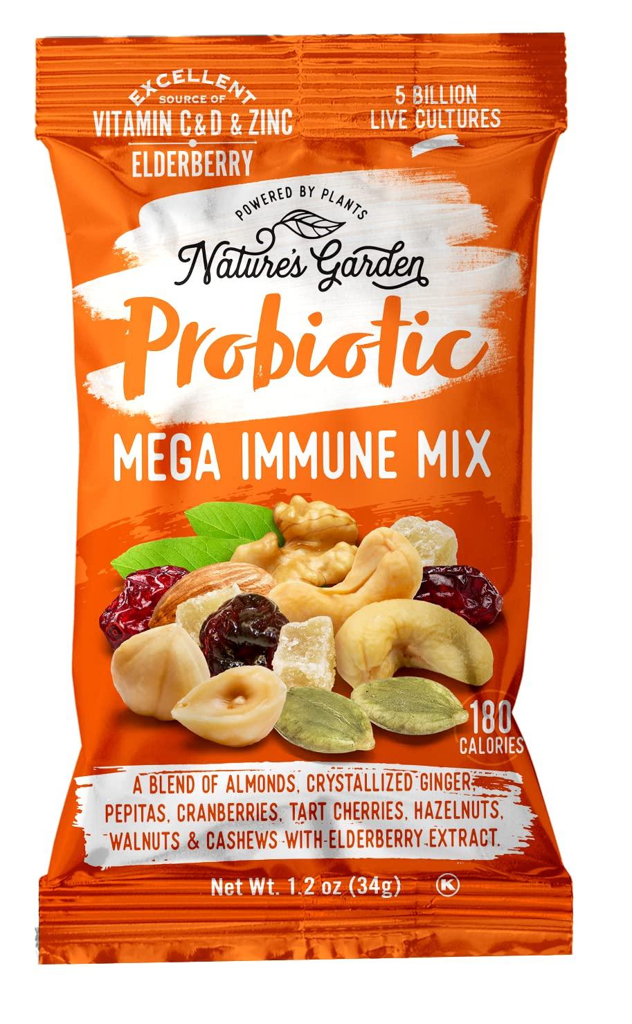 Nature's Garden Probiotic Immune Snack Packs - Mixed Nuts with Heart ...