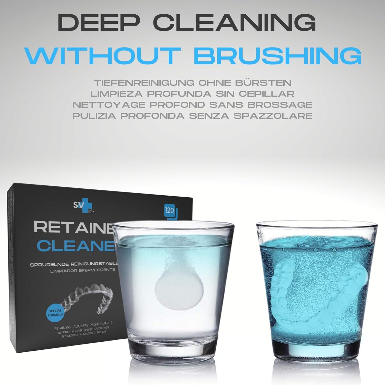 120 Cleaning Tablets for Transparent Retainers & Aligners ...