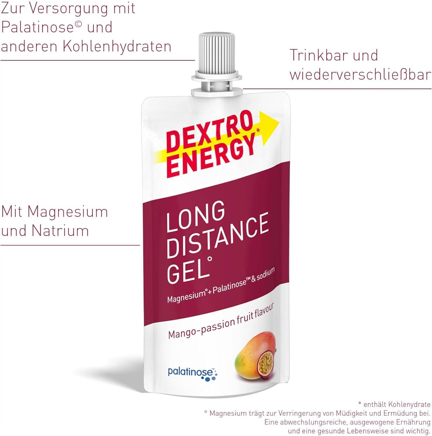 Dextro Energy Long Distance Gel - Mango Passion Fruit + Magnesium ...