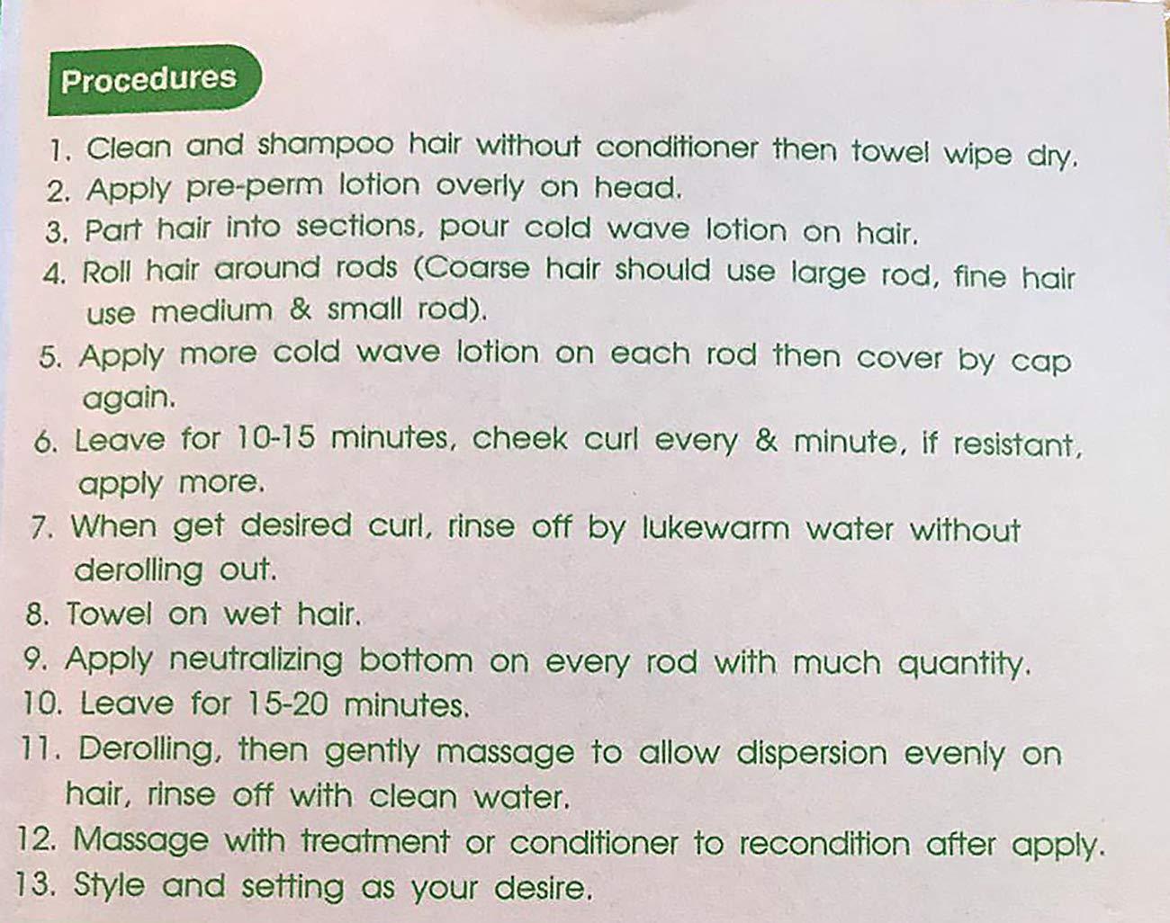 Caring Magic Cold Wave Lotion Formula R for Resistant Hair Perm ...