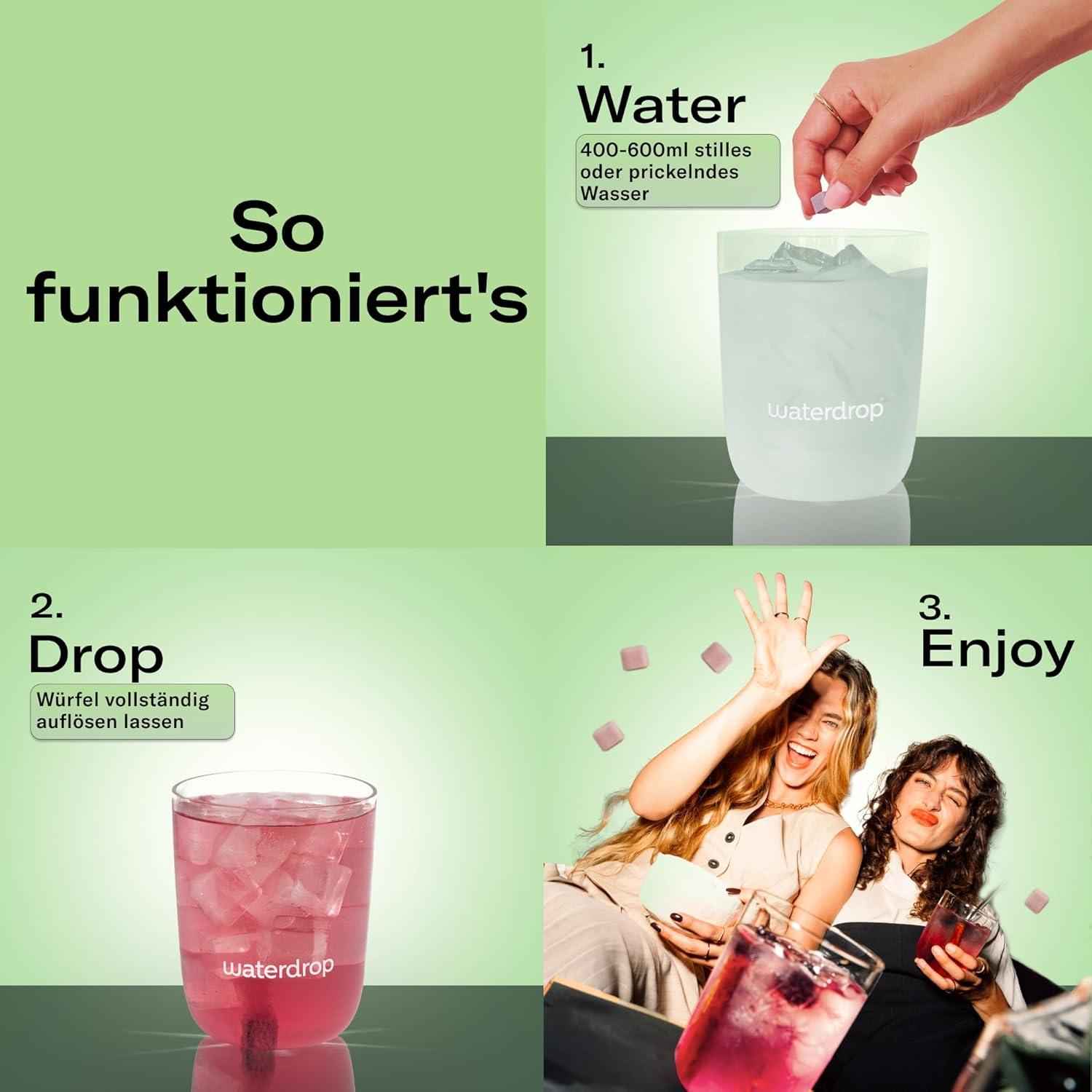 Waterdrop Microdrink Set | 48 Sugar-Free Drops in 4 Fruity Varieties ...