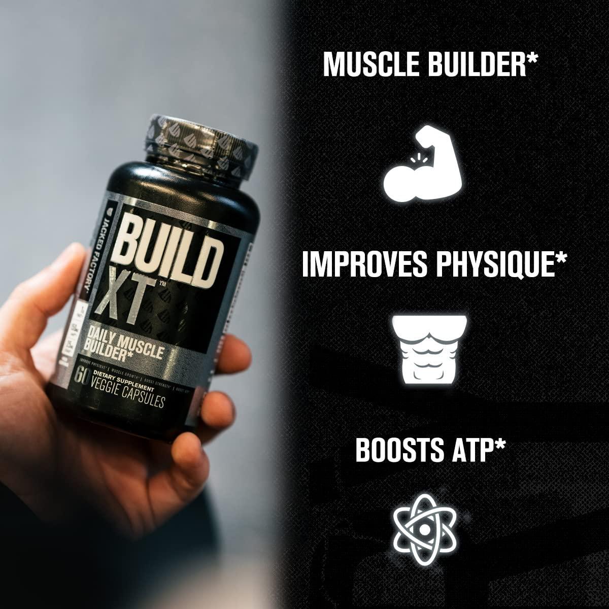 Build-XT Muscle Builder - Daily Muscle Building Supplement for Growth ...