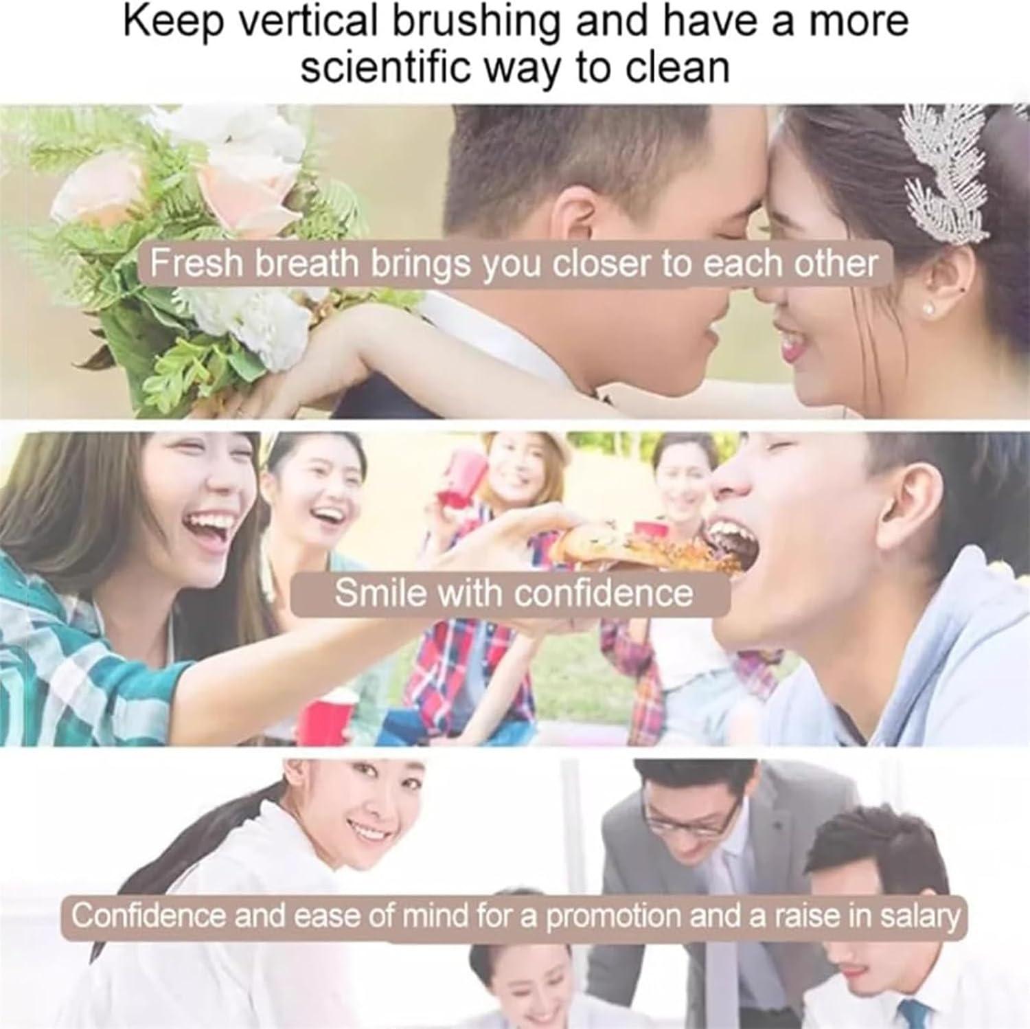 S-Shaped Toothbrush for Deep Clean | Vertical Brush for Comprehensive ...