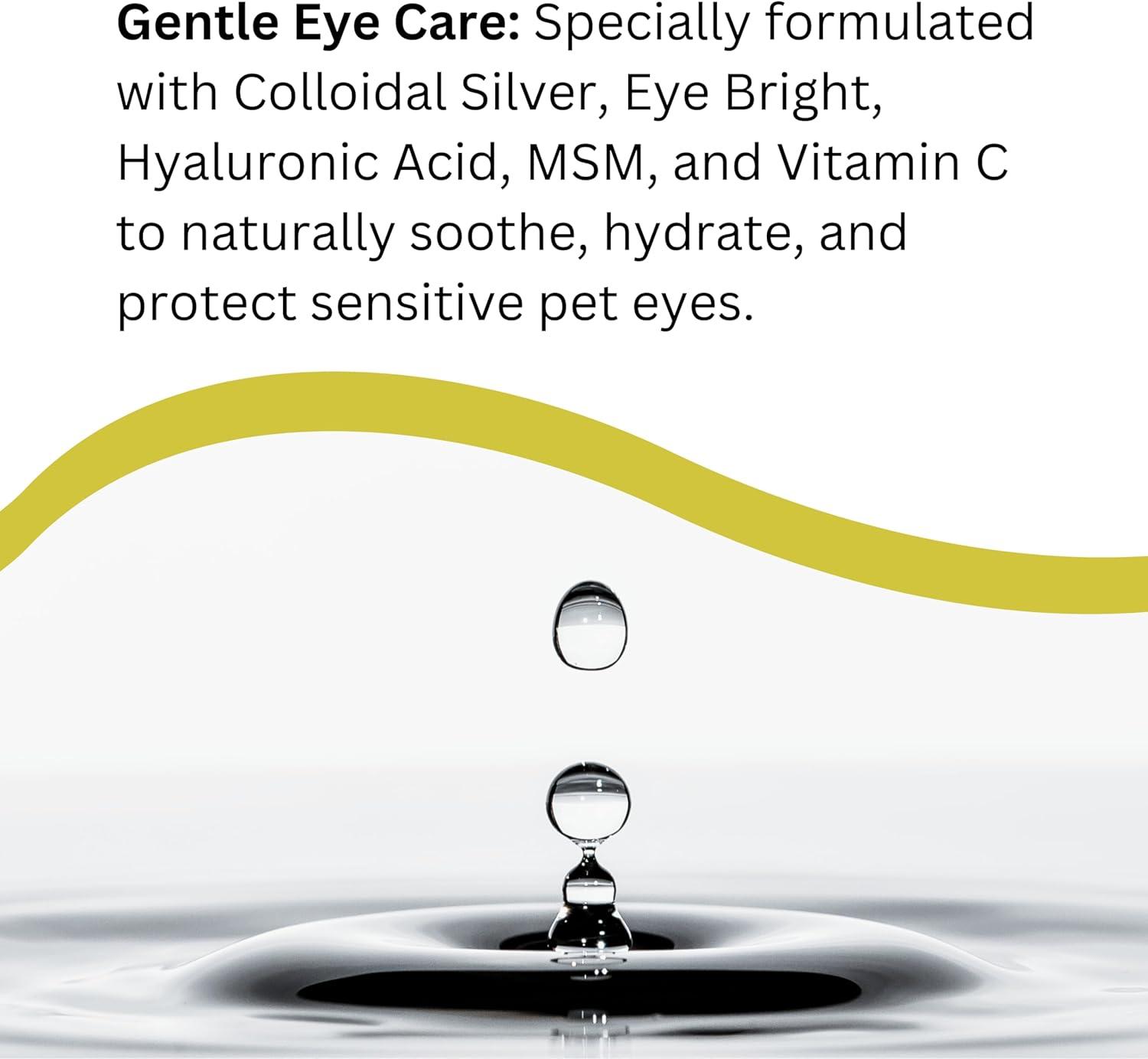 Colloidal Silver Pet Eye Drops with Euphrasia & Hyaluronic Acid - 30ml ...