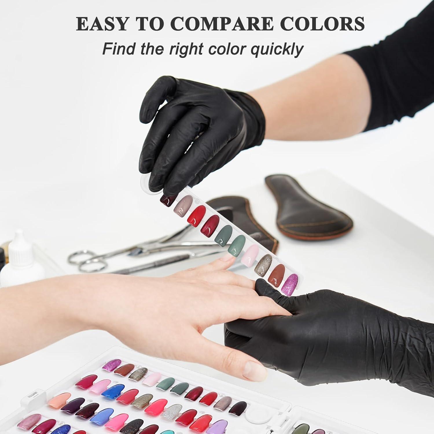 Professional Nail Display Book - 120 Nail Polish Swatch Book with ...