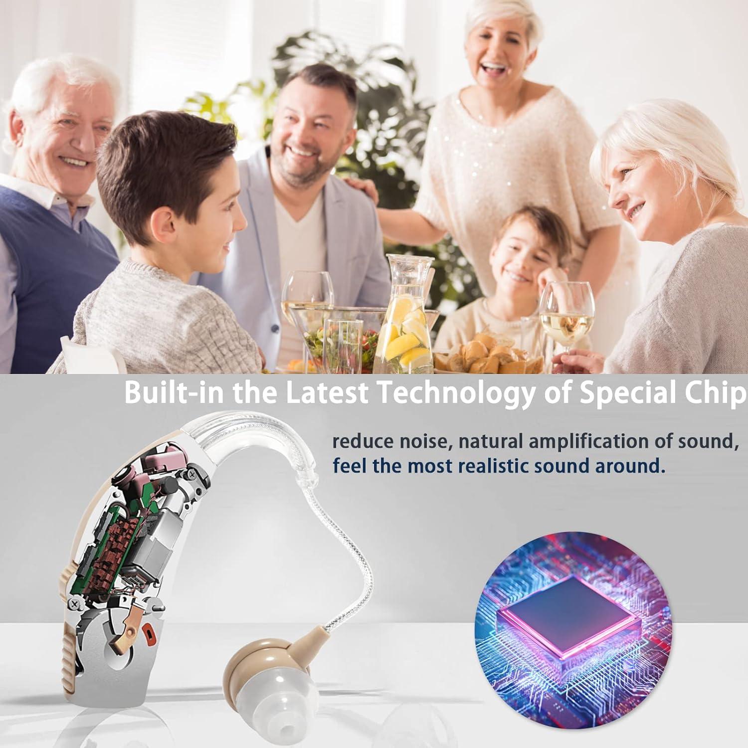 Rechargeable Noise Cancelling Hearing Aids for Seniors - Personal Sound ...