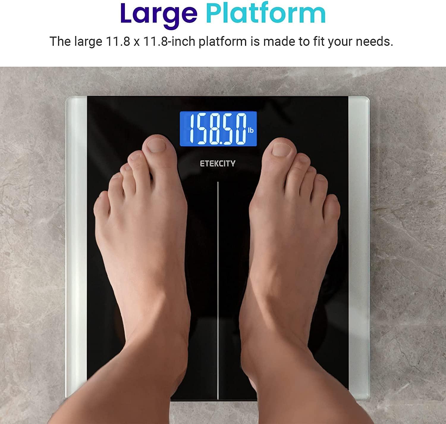 Etekcity Digital Bathroom Scale | Step-On Technology | 400 lb Capacity ...