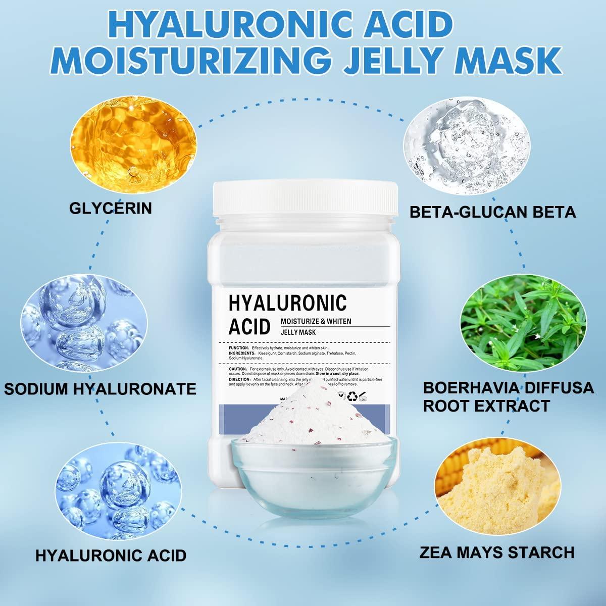 Poztl Hyaluronic Acid Jelly Mask Powder - Professional Hydro Face Mask ...