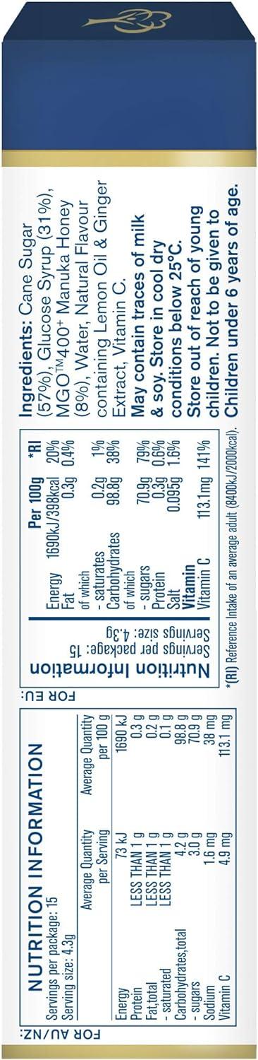 Manuka Manuka Honey Candy Mgo400 + Ginger and Lemon 100 g | Buy Now ...