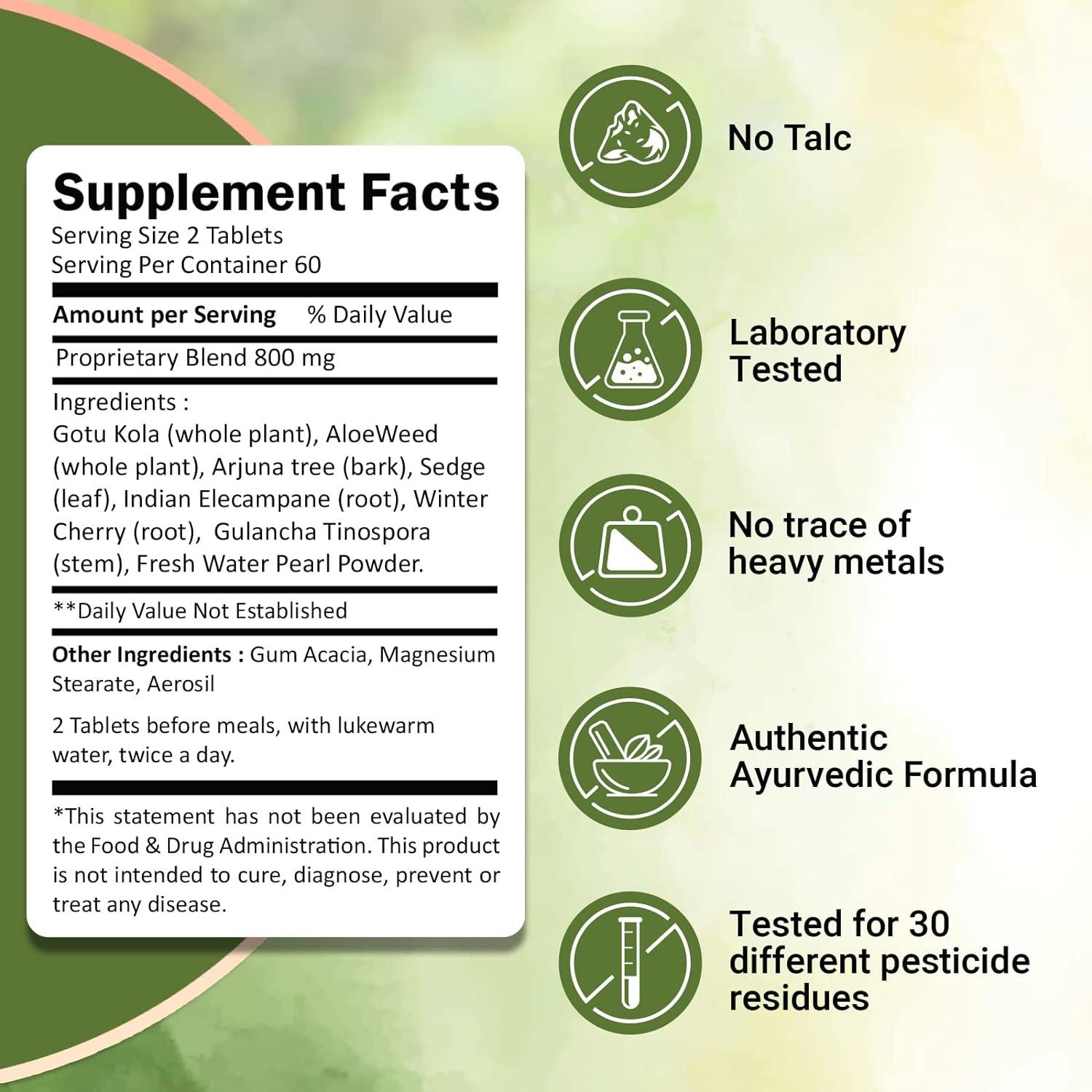 Ivy's Mukta Vati Herbal Tablets - Ayurvedic Formula