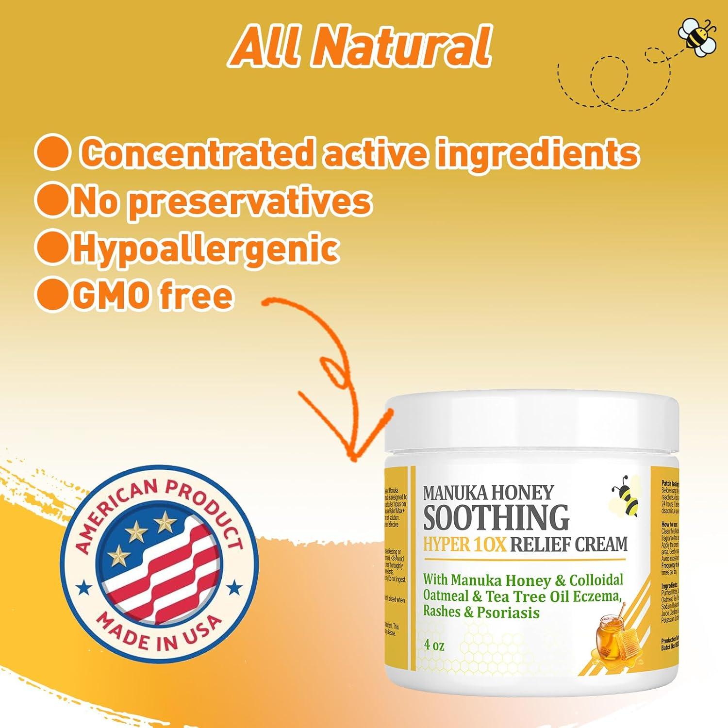 Manuka Honey Draw Salve Cream for Seborrheic Dermatitis Eczema Rosacea ...