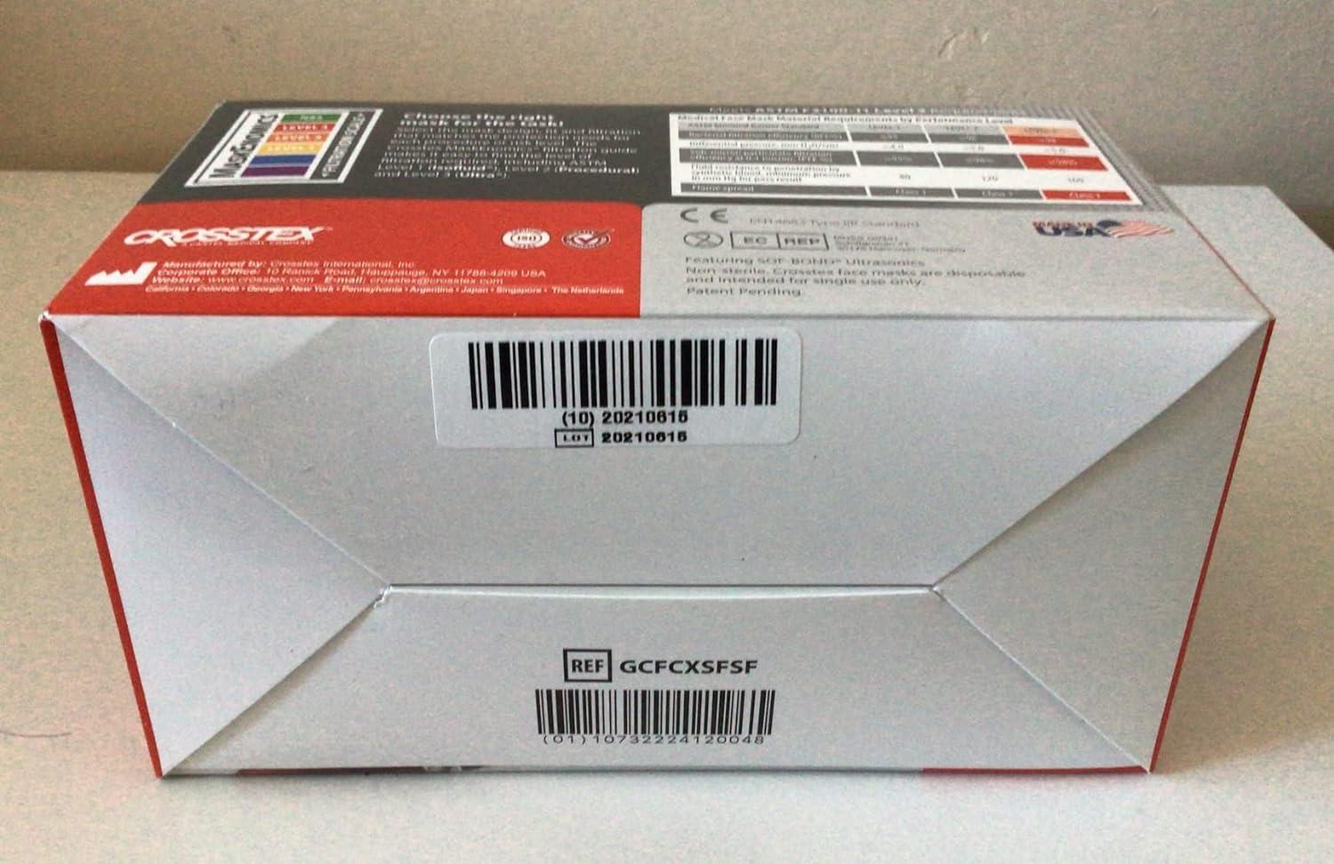 Crosstex CR-GCFCXSF Ultra Sensitive Fogfree Earloop Mask White 40 Pack ...