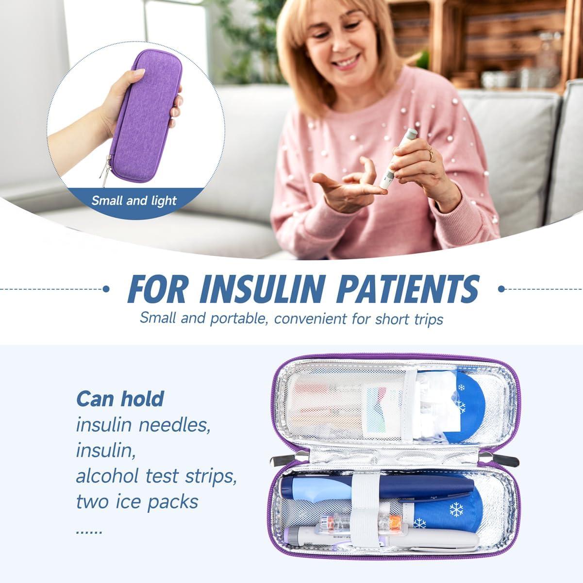 Youshares Insulin Cooling Bag - TSA Portable EVA Pack for Insulin Pens ...