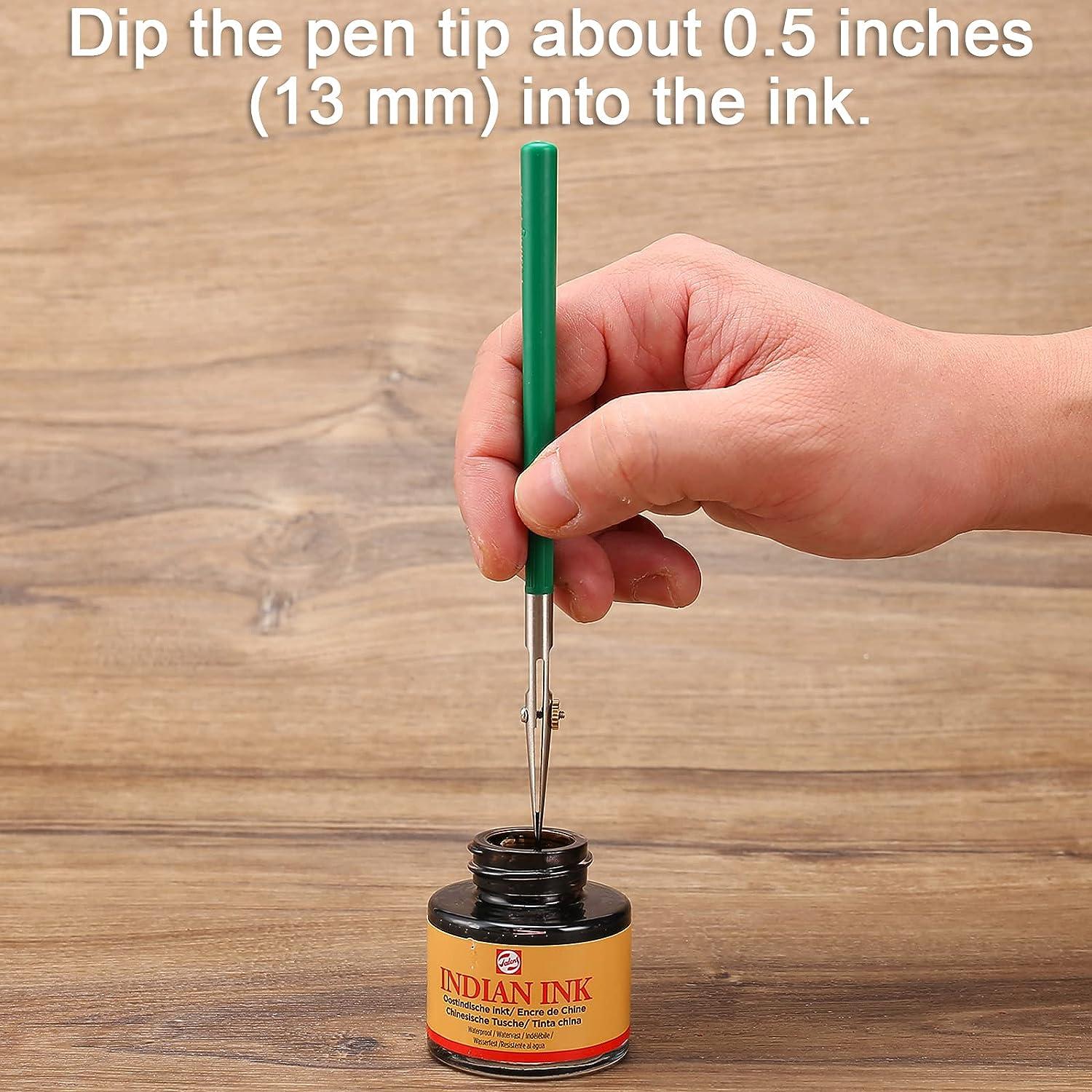 LOONENG Ruling Pen for Masking Fluid - Fine Line Drawing, Cartography ...