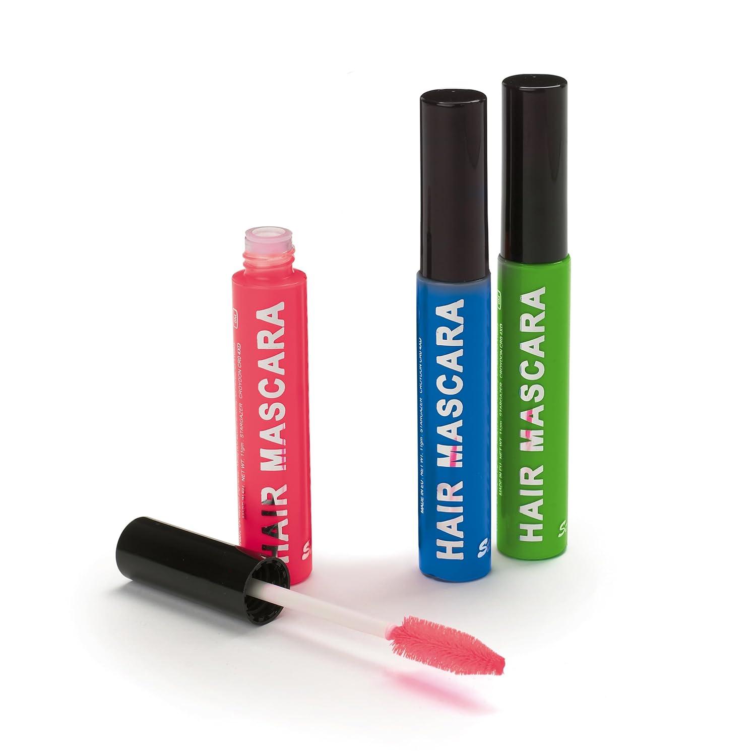 Stargazer Neon Blue Hair Mascara - UV Reactive Wash Out Color for ...