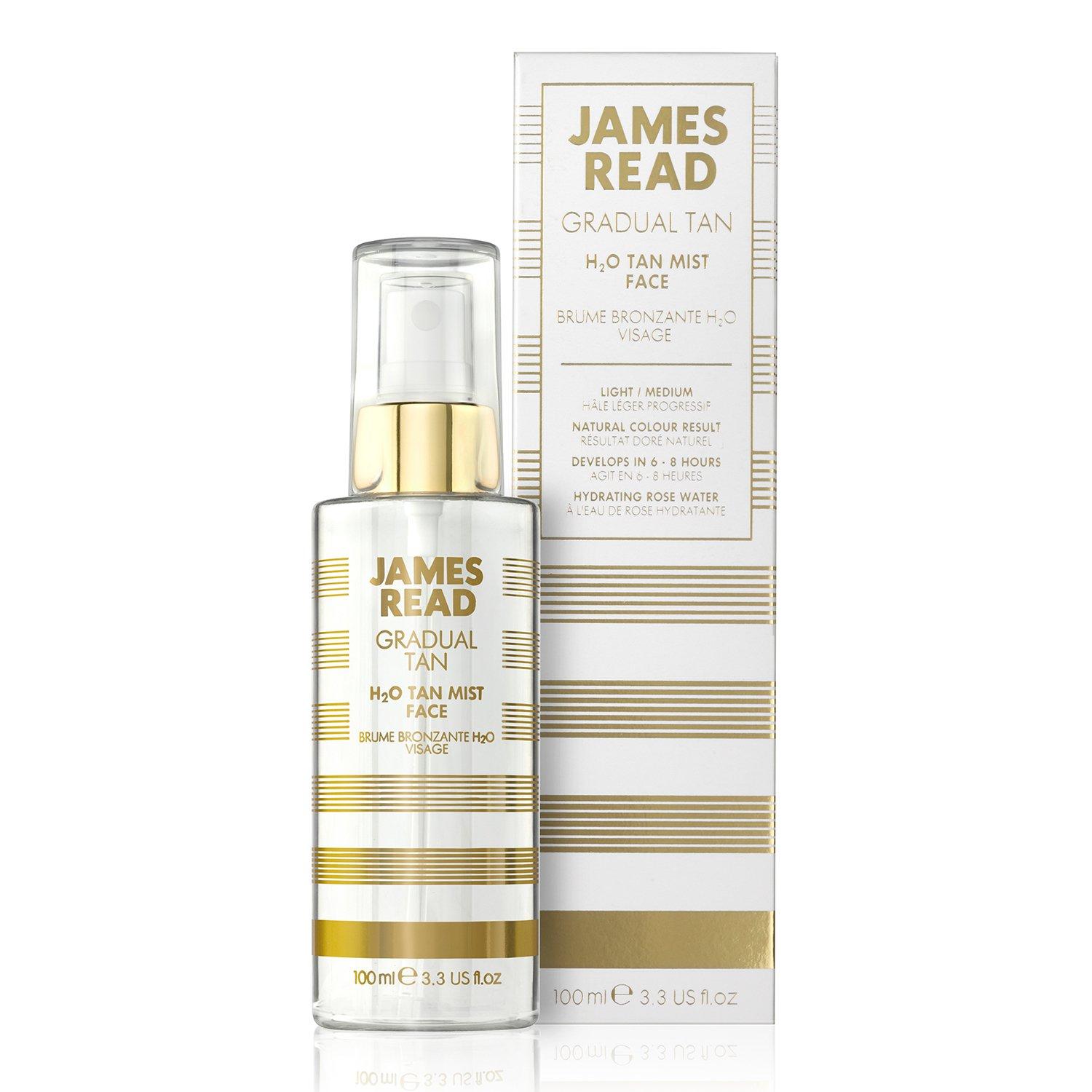 James Read Tan H2O Tan Mist Face Gradual Tan 3.3 oz - Hydrating Self ...