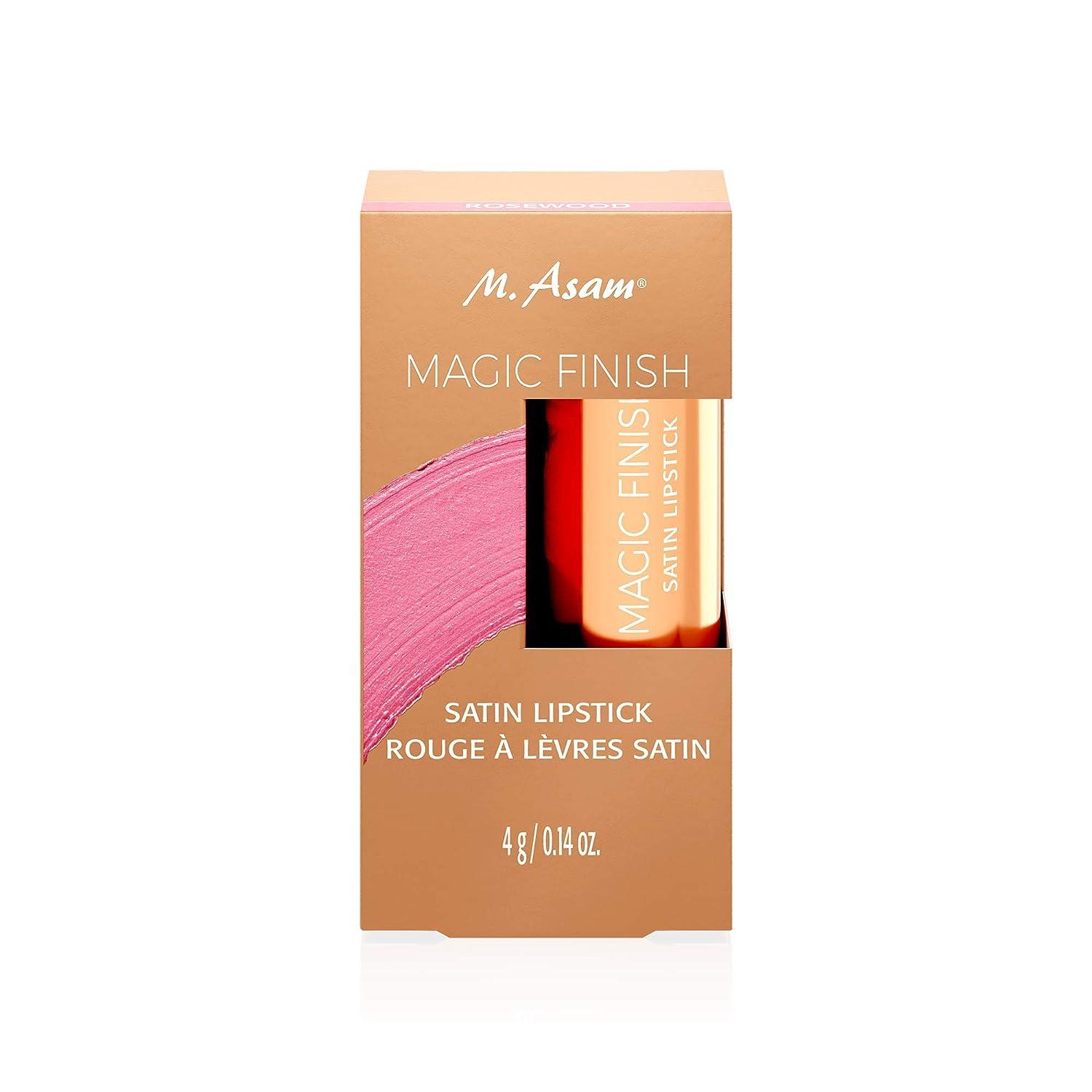 M. Asam Magic Finish Satin Lipstick - Rosewood Shade | Long-lasting ...
