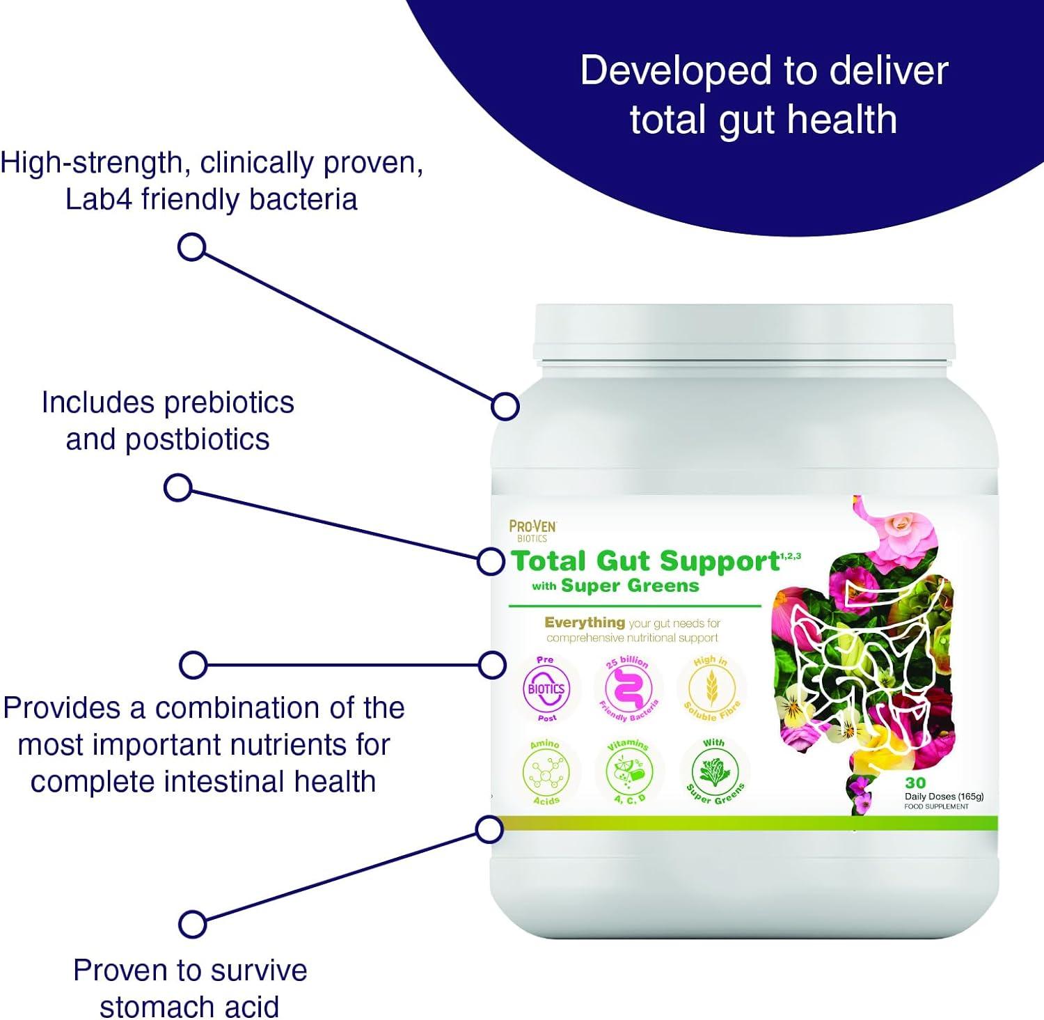 Proven Probiotics Total Gut Health Daily Greens Aids Bloating ...
