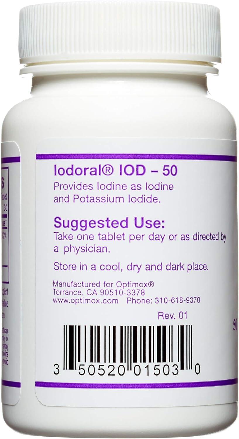 Optimox Corporation Iodoral IOD-50 50 mg 30 Tablets | Buy Now with ...